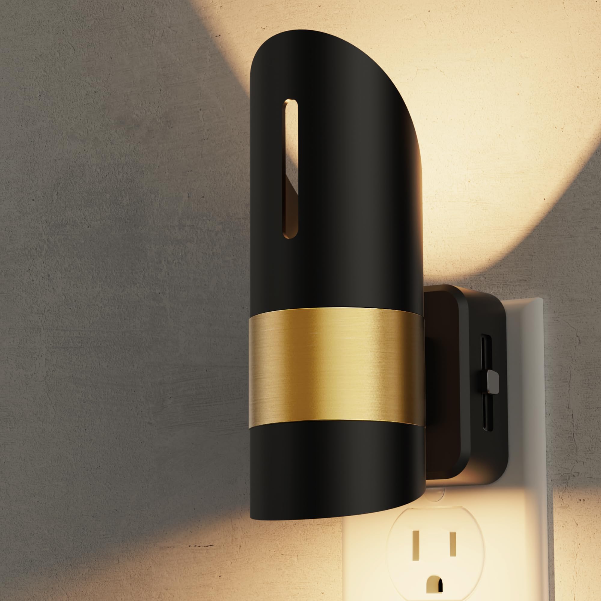 L LOHAS LED 4 Pack Modern Night Lights, Dimmable Night Lights Plug into Wall, Dusk to Dawn ...