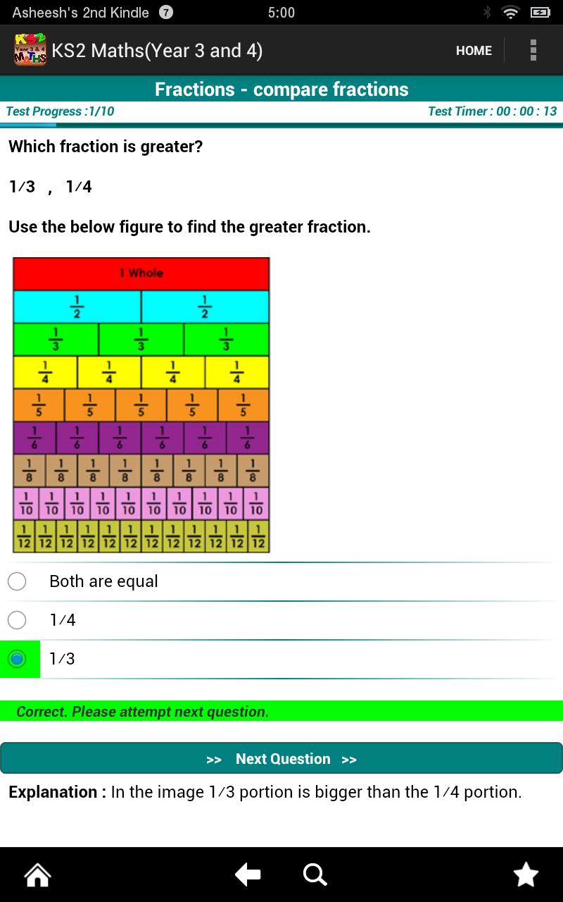 Key Stage 2(KS2) Maths-Yrs 3/4 - App on Amazon Appstore