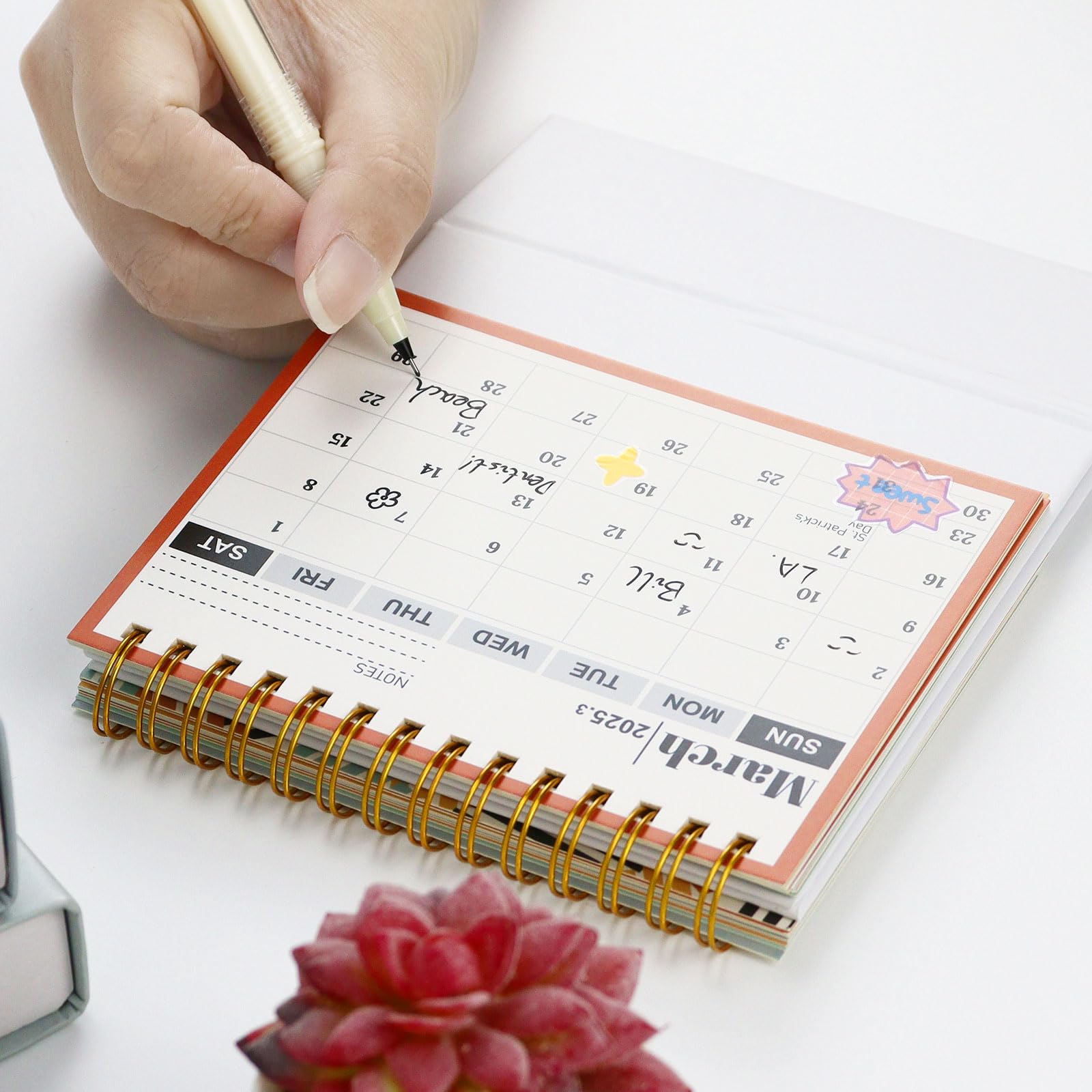 Snapklik.com : Desk Calendar 2024-2025, 5.2" X 5.3", Runs From July ...