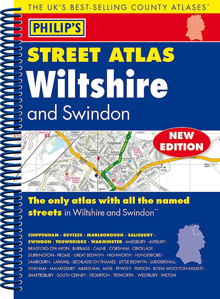Philip's Street Atlas Wiltshire and Swindon: Amazon.co.uk ...