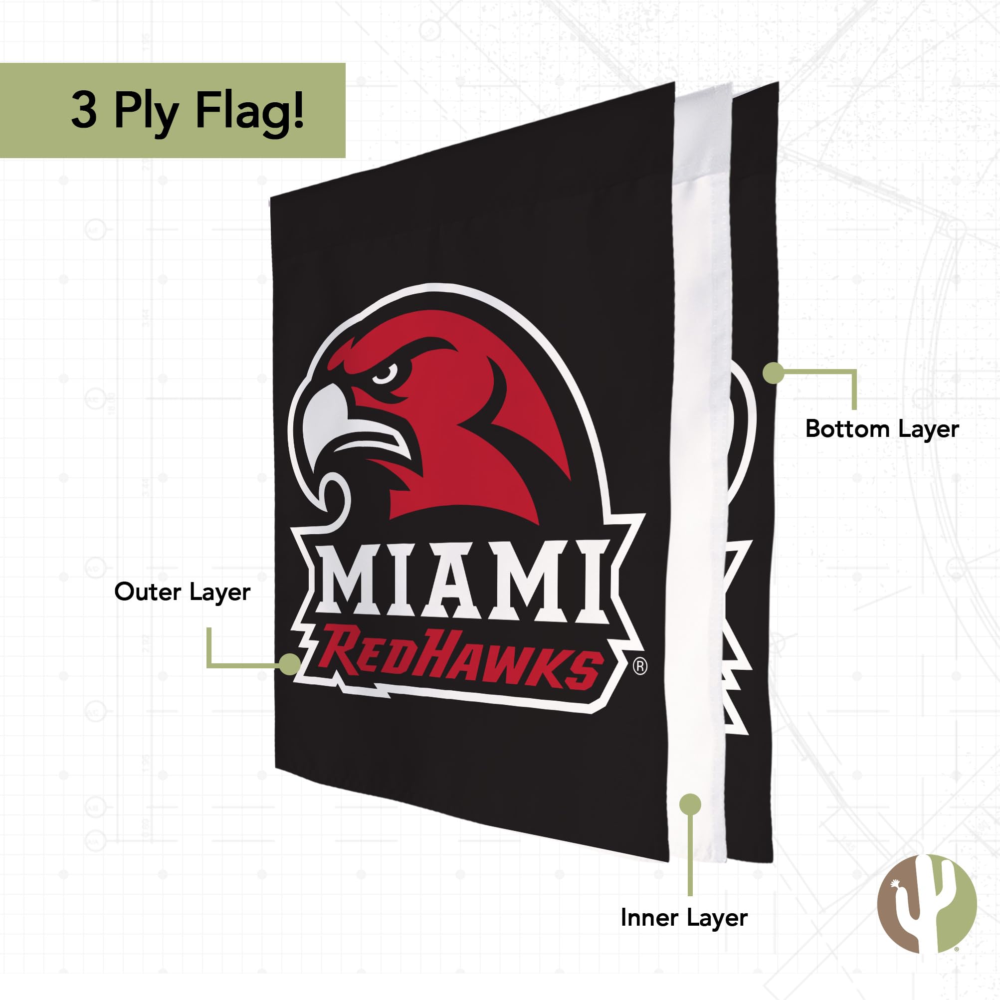 Miami Redhawks Flags Pennants