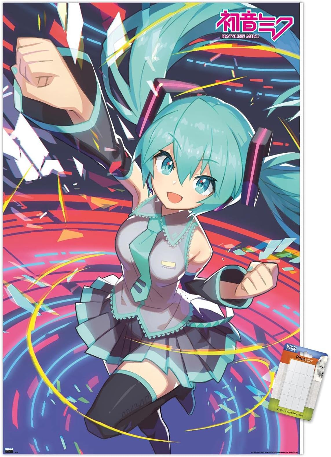 Amazon.com: Trends International Hatsune Miku - Waving Wall Poster, 22. ...