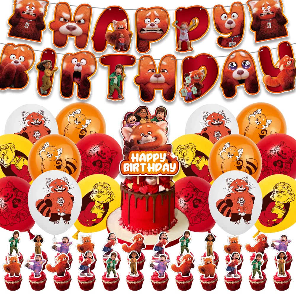 Buy Party Decorations for Turning Red, 42 PCS Birthday Party ...