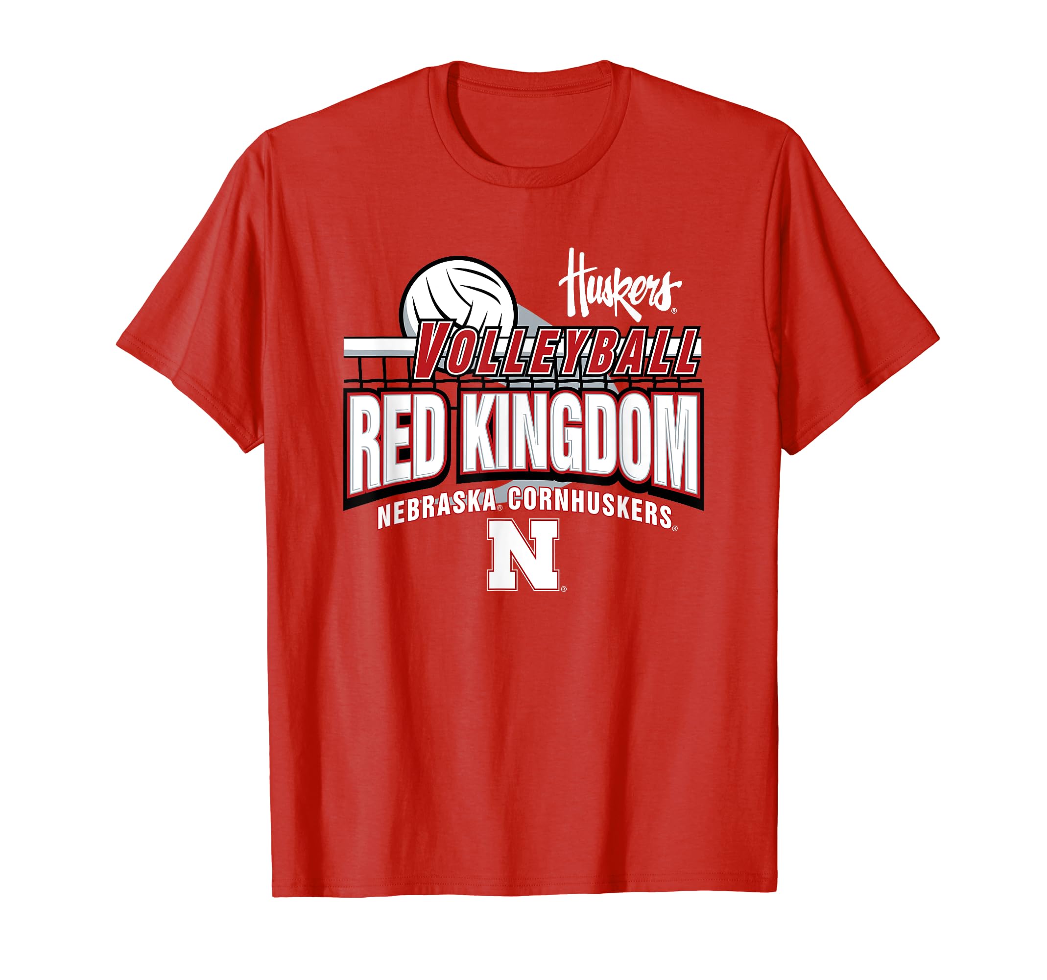 Amazon.com : Nebraska Cornhuskers Volleyball Red Kingdom T-Shirt : Sports & Outdoors