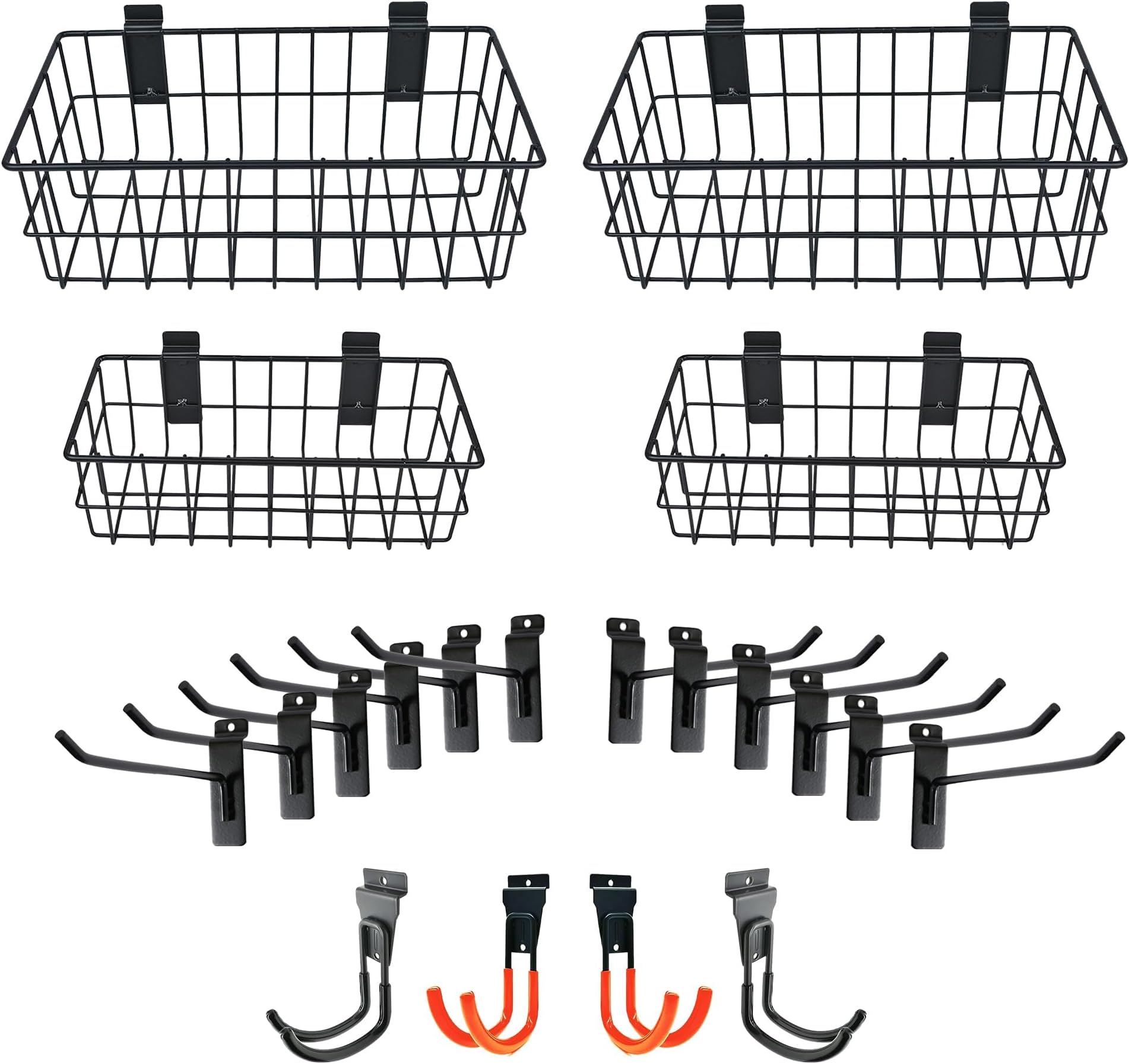 Amazon.com: Raaz365 Heavy Duty Slatwall Baskets and Slatwall ...