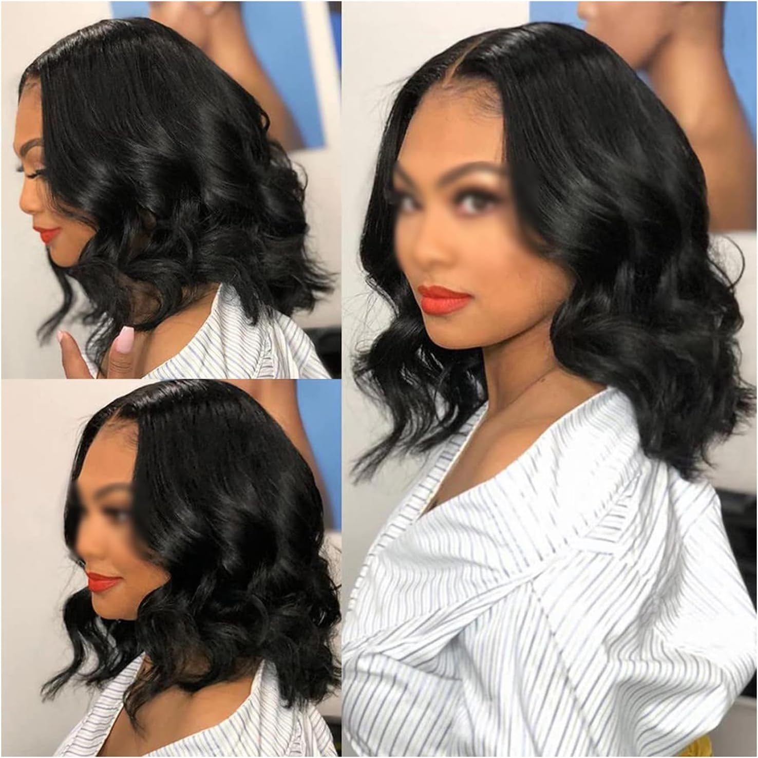 Body Wave V Part Wig Wigs For Black Women Thin Glueless Clip In Half ...