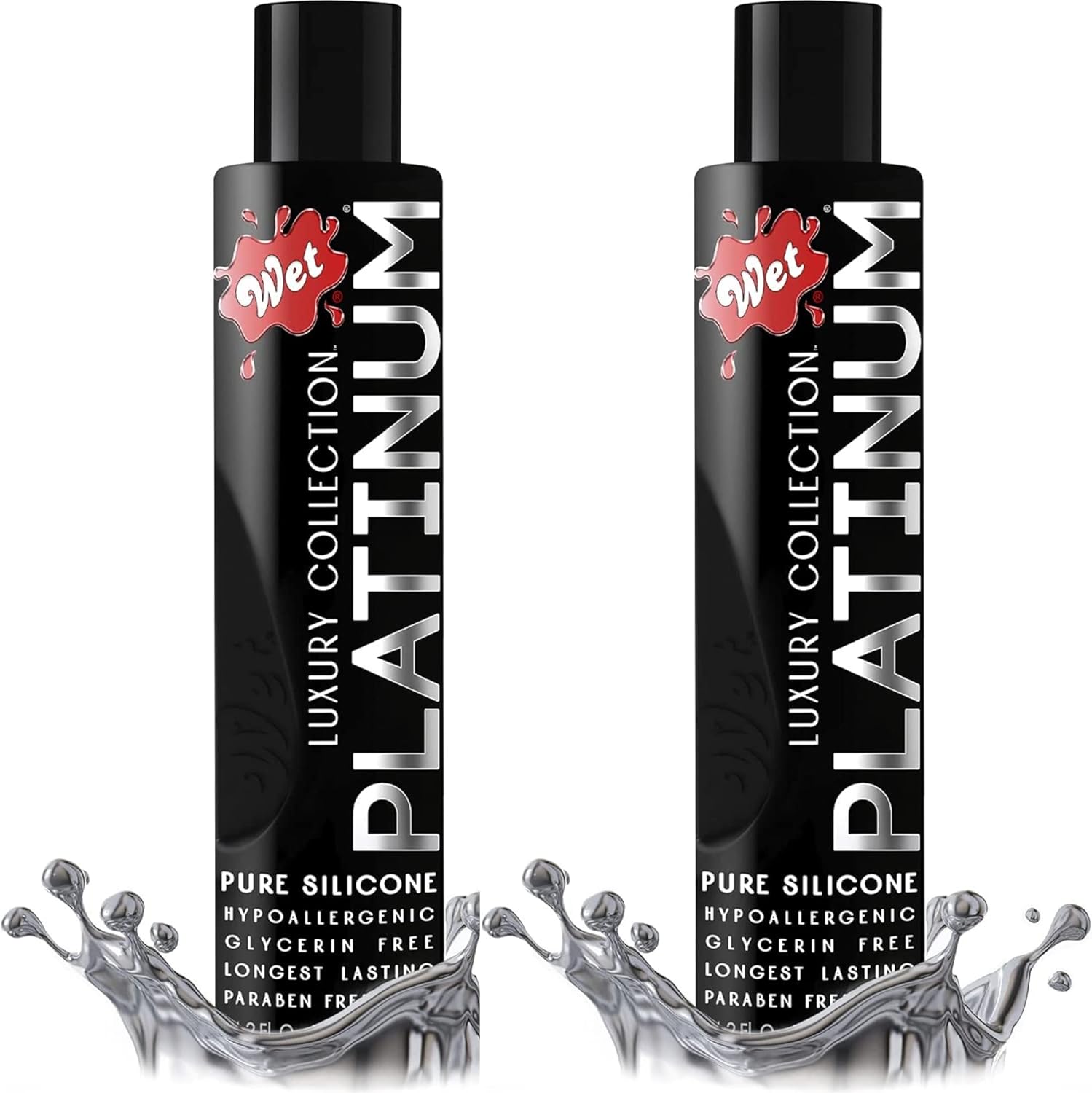 Amazon.com: Wet Platinum Silicone Based Lube 3.0 oz Bottle (2-Pack ...