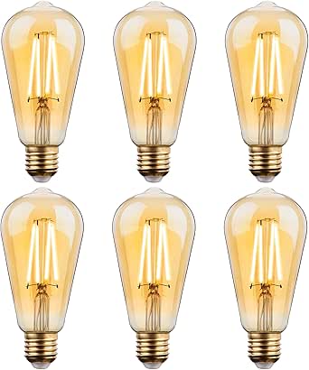 Anbujude Dimmable LED Edison Bulbs 100W Equivalent, 900 Lumens High Brightness with 80+ CRI, 8W ...