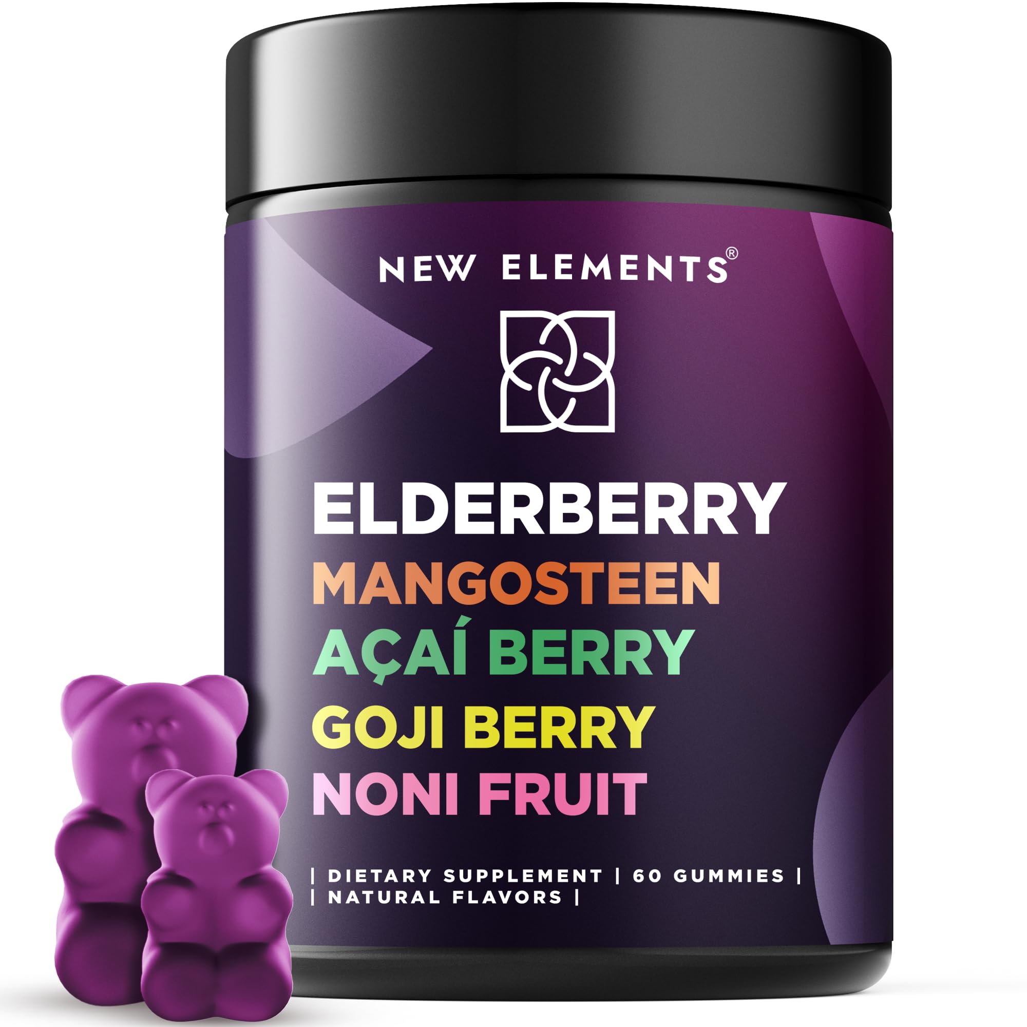 Amazon.com: Antioxidant SuperStars - Elderberry Gummies with Mangosteen ...