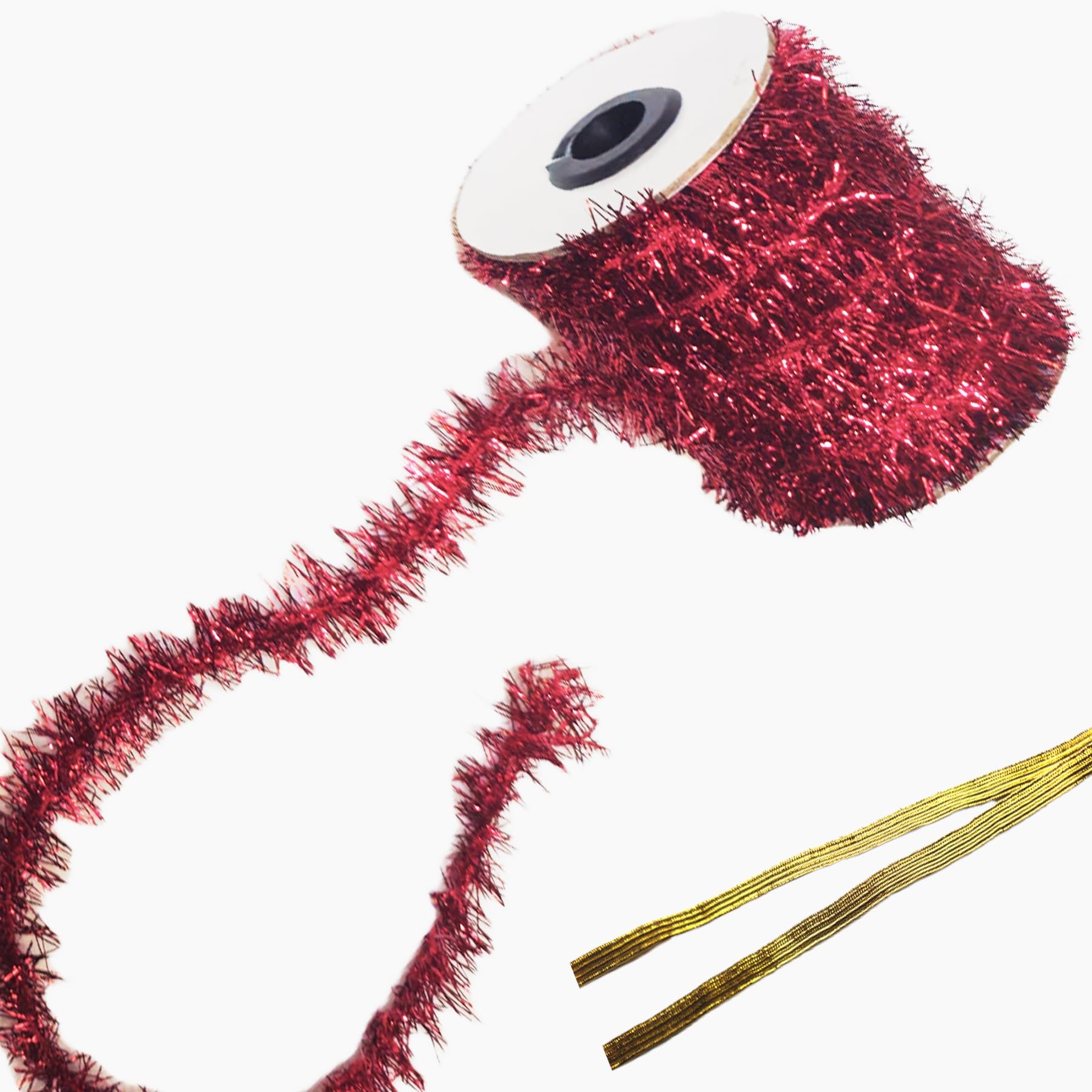 Amazon.com: 75Feet Christmas Tinsel Garland Metallic Holiday Tinsel ...