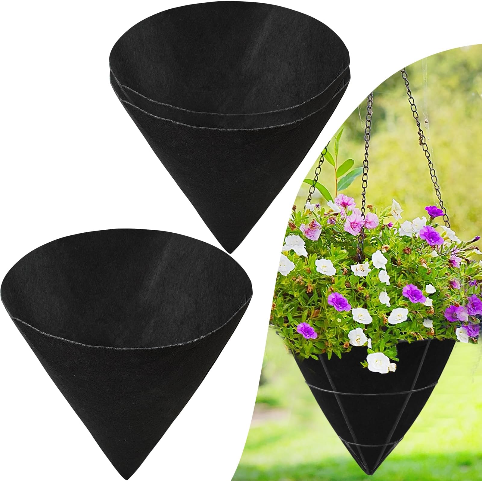 Amazon.com: Topiary Art Works 14" Cone Shaped Grower Hanging Basket (ST ...