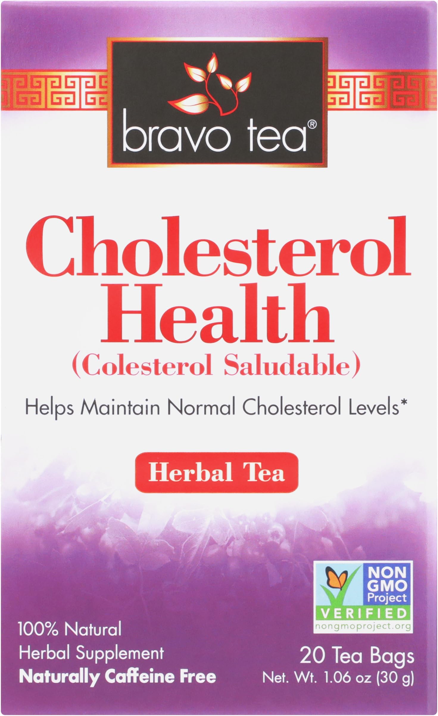 Amazon.com : Bravo Tea Cholesterol Health Herbal Tea, Naturally ...