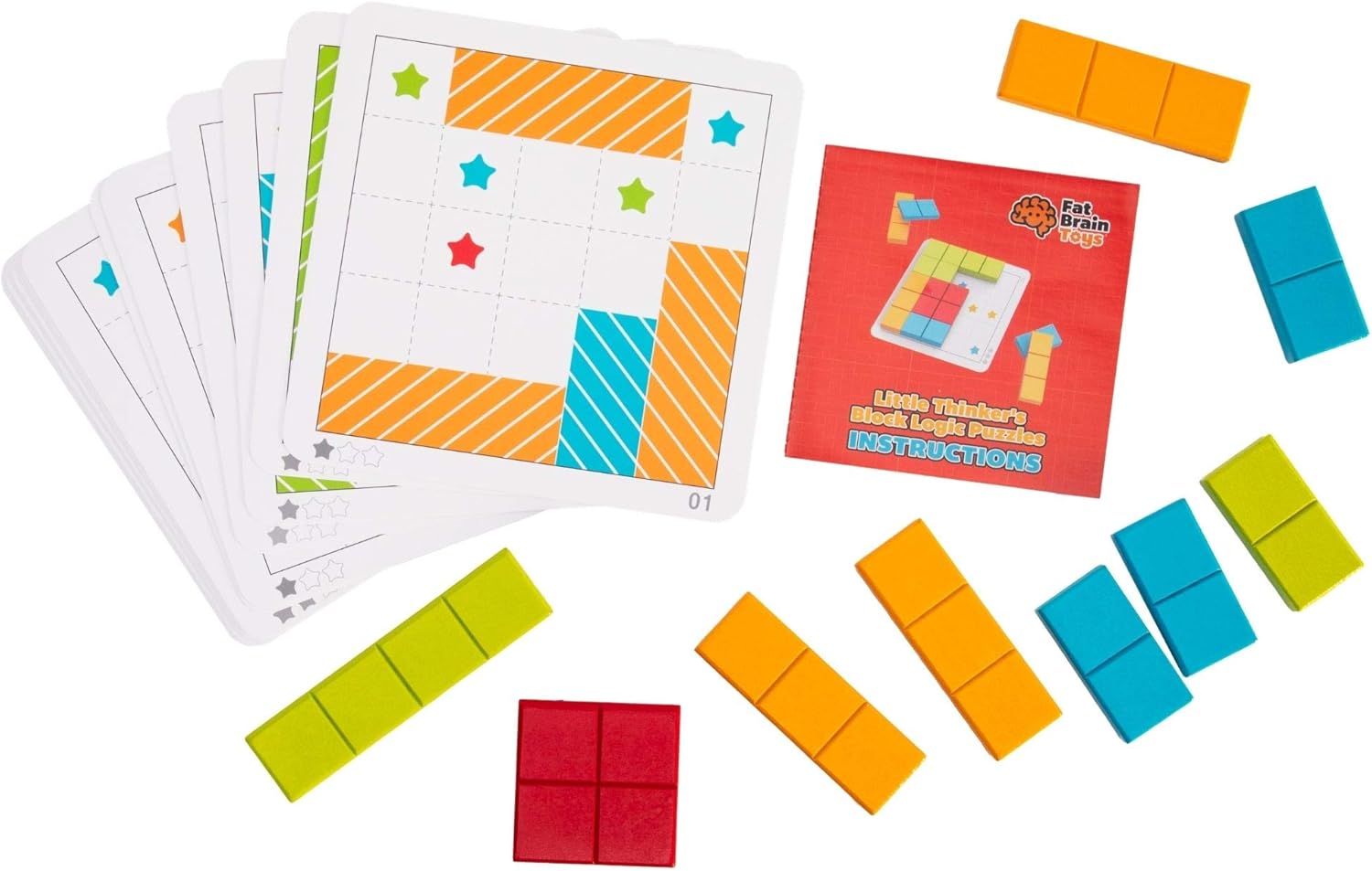 Amazon.com: Fat Brain Toys Little Thinkers Block Logic Puzzles ...