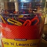 Amazon.com: Learning Resource Rainbow Link 'n' Learn Links - Bucket of ...