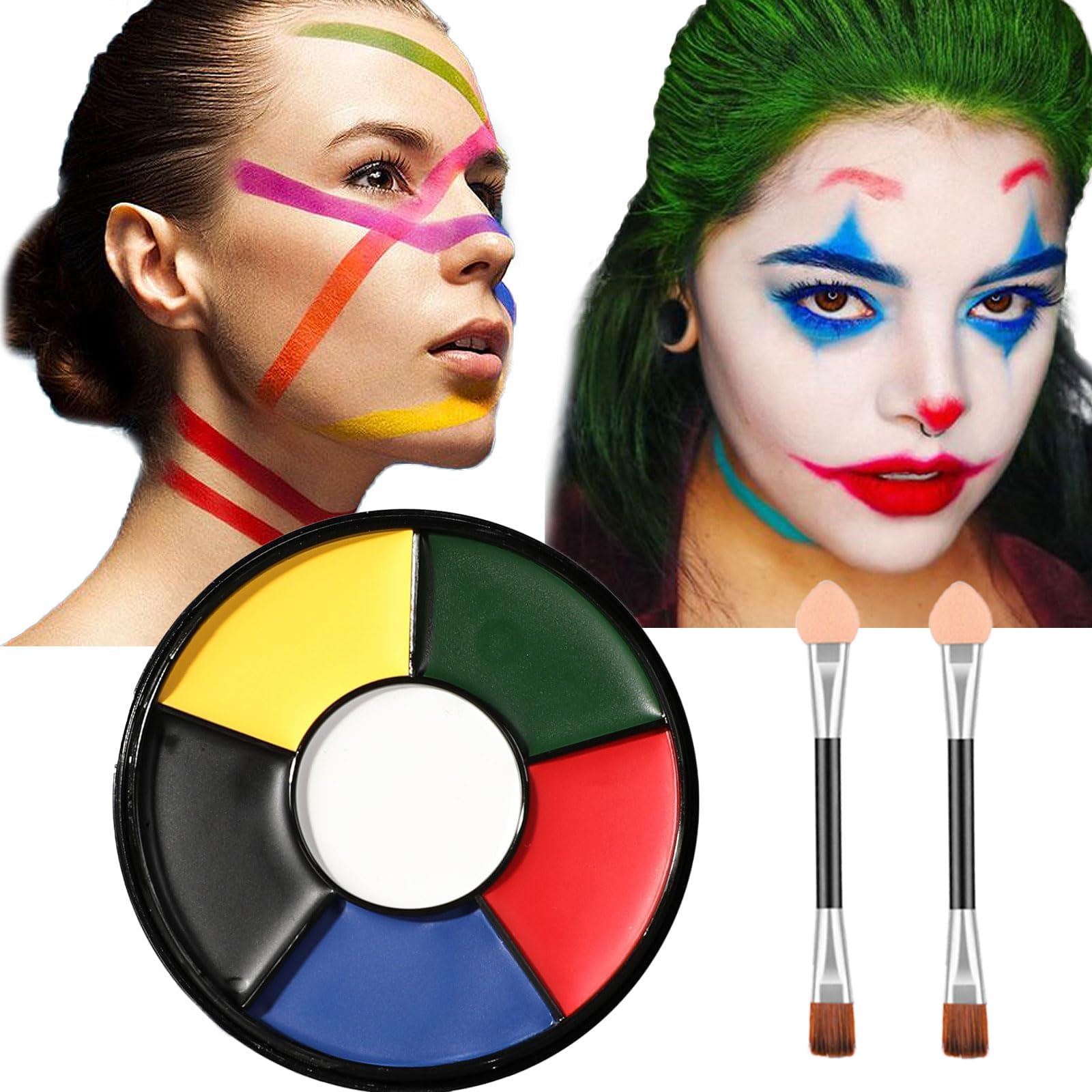 Amazon.com : 4 Pack Pride Face Paint Rainbow - Rainbow Face Paint Set ...