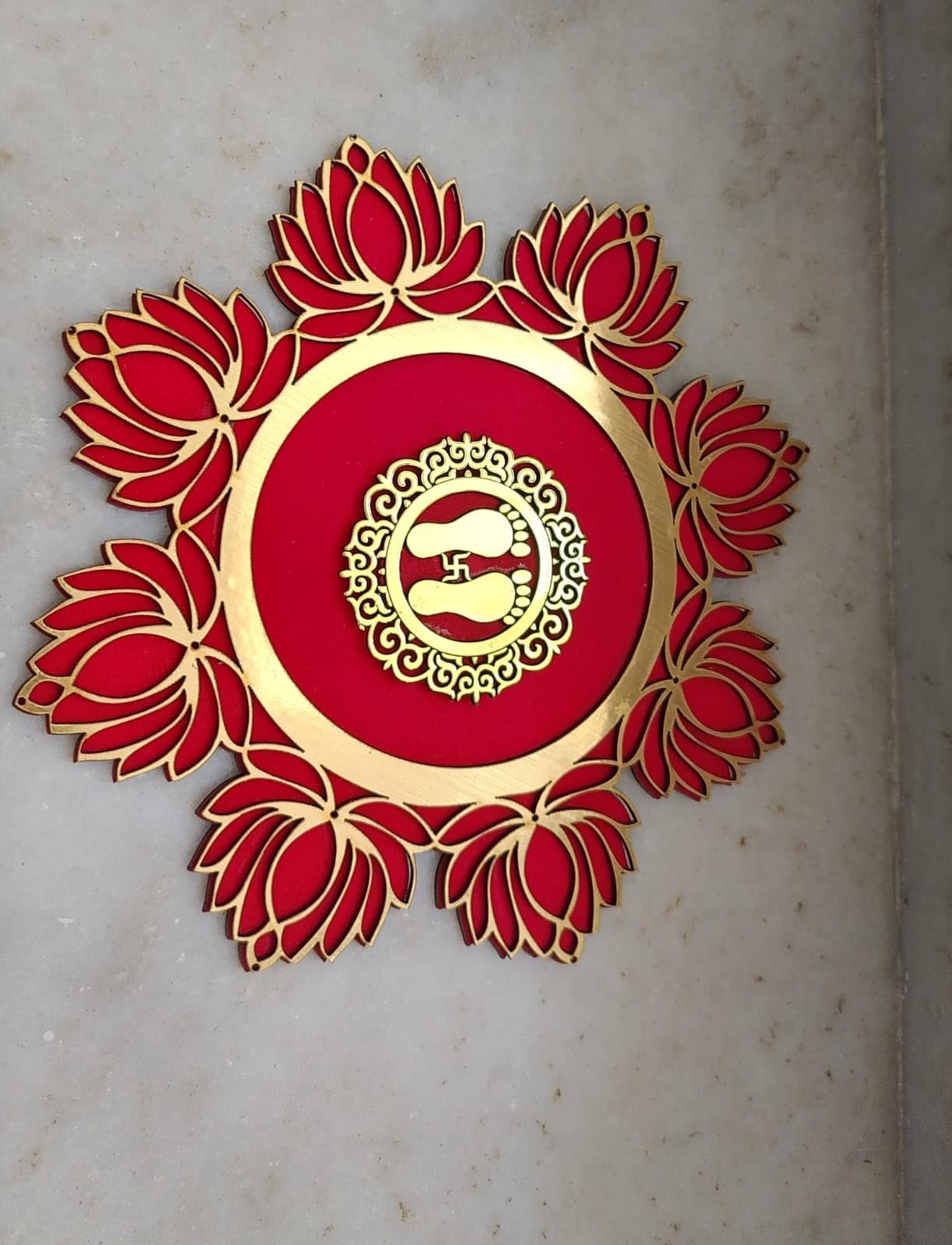 Buy ARINJAY Reusable MDF Rangoli Board | Ready-to-Use Wooden Stencil ...