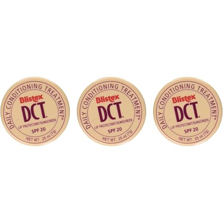 Amazon.com : Blistex DCT Jars, SPF 20 (Pack of 3) : Lip Balms And ...