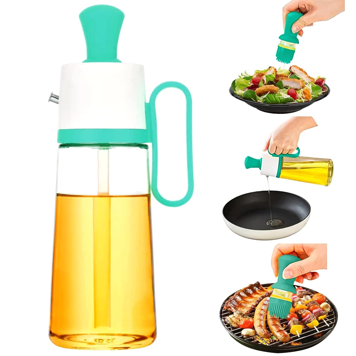 FIATO Olive Oil Dispenser Kitchen Oil Dispenser Bottle, Oil and Vinegar ...