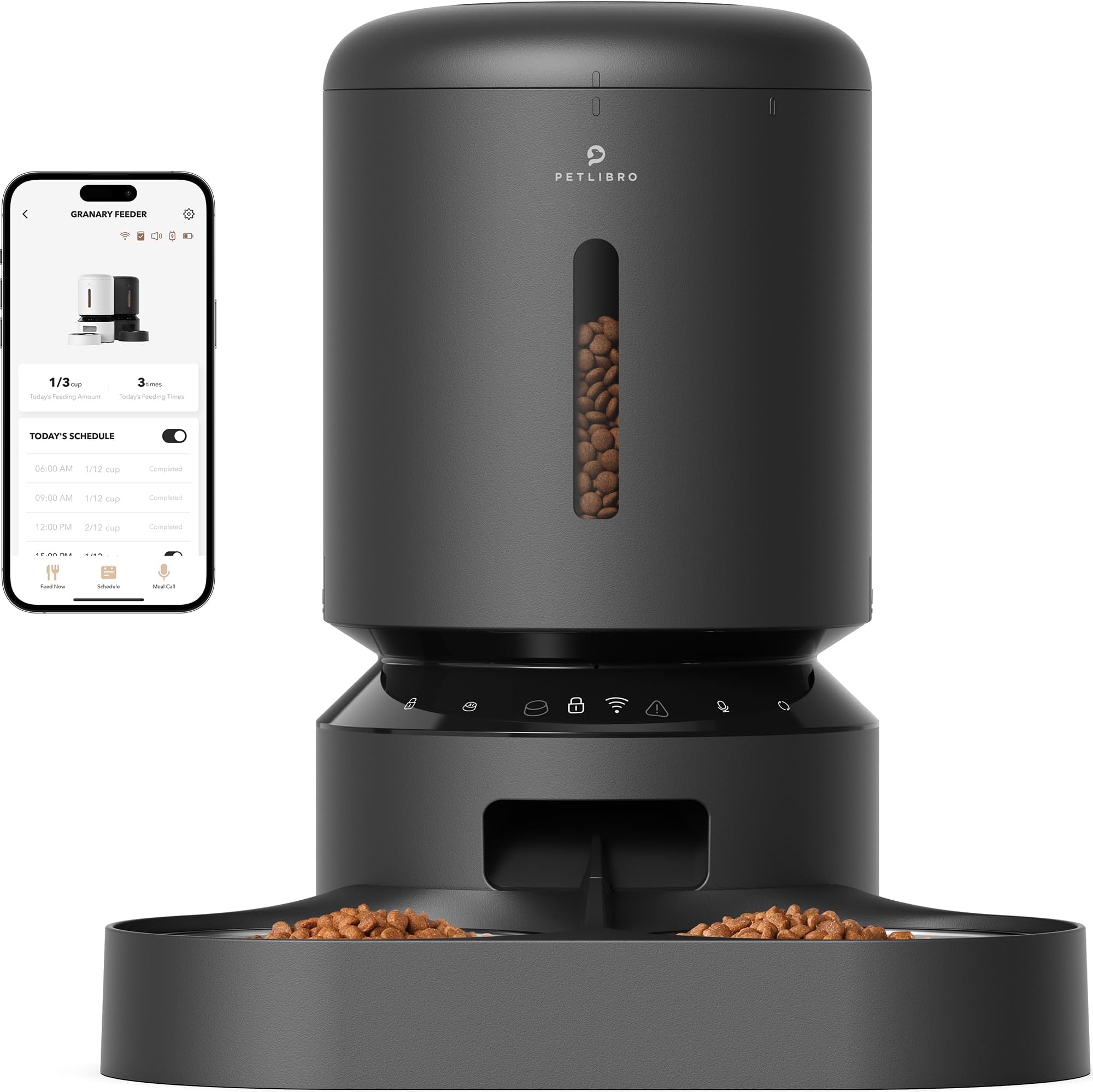 Amazon.com : PETLIBRO Automatic Cat Feeder, WiFi Pet Feeder for 2 Cats ...