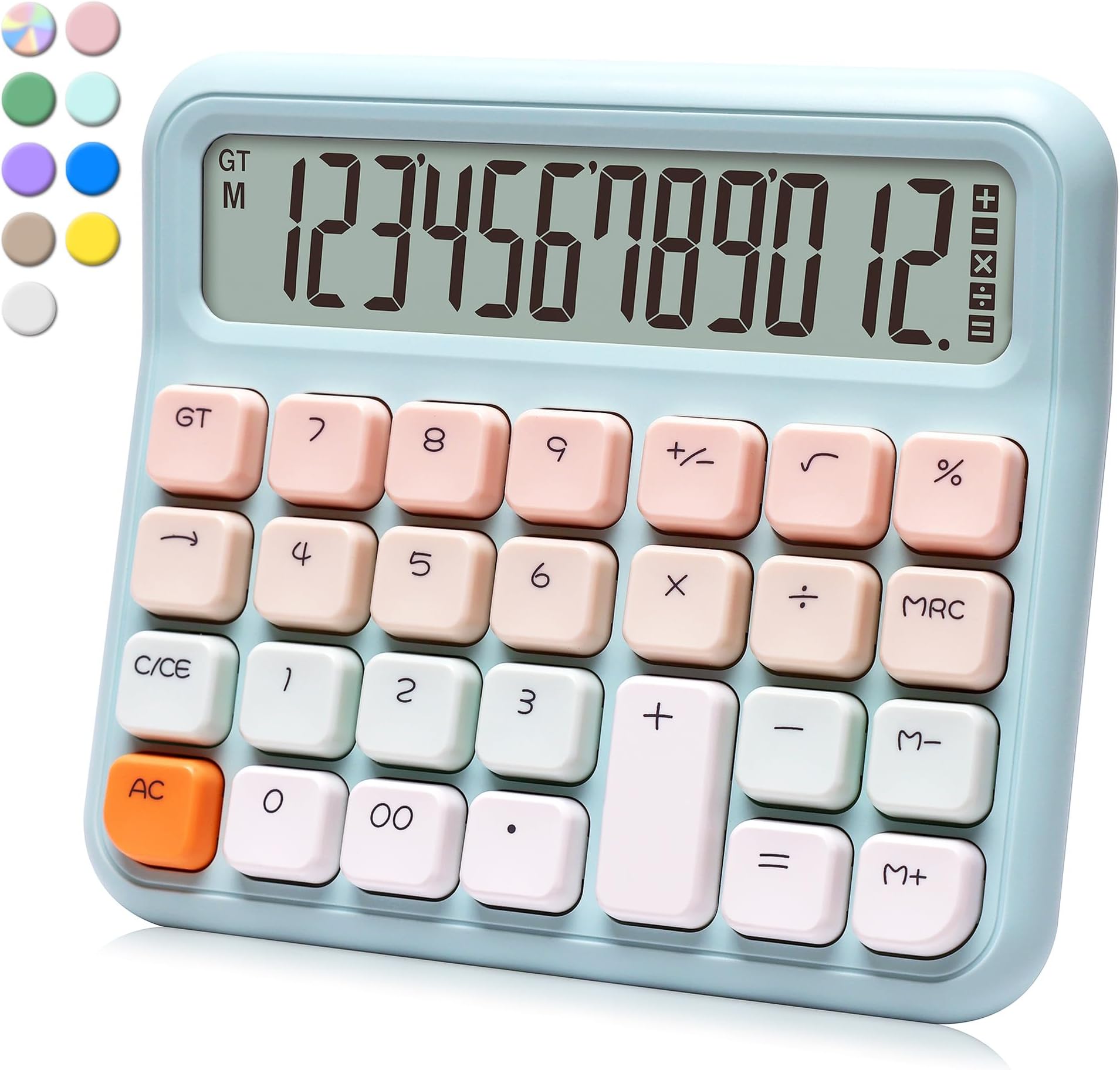 Amazon.com : VEWINGL Mechanical Switch Calculator,Purple Calculator ...