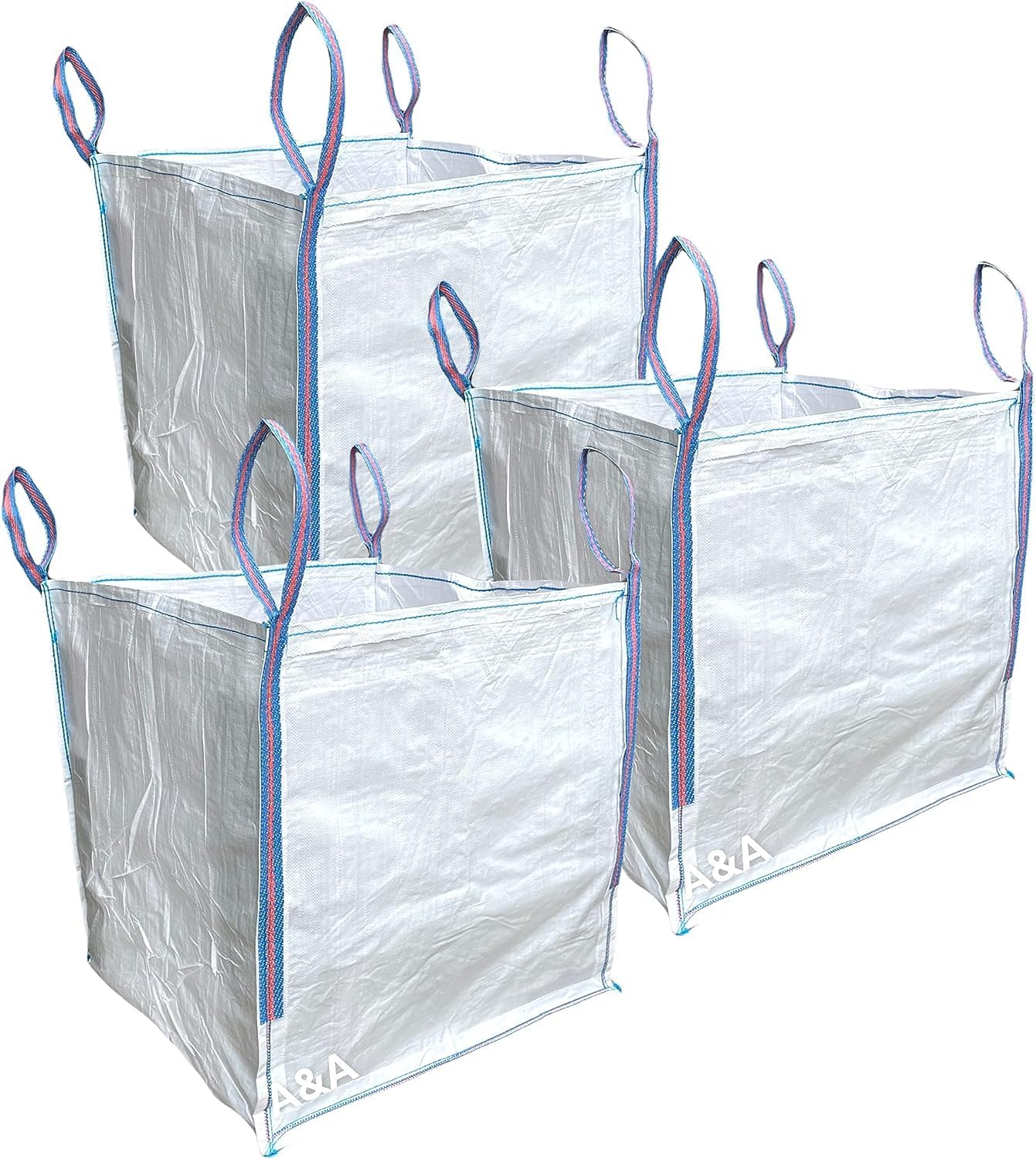 10 x NEW FIBC BULK BAGS BUILDERS GARDEN WASTE 1 TONNE TON JUMBO BAGS ...