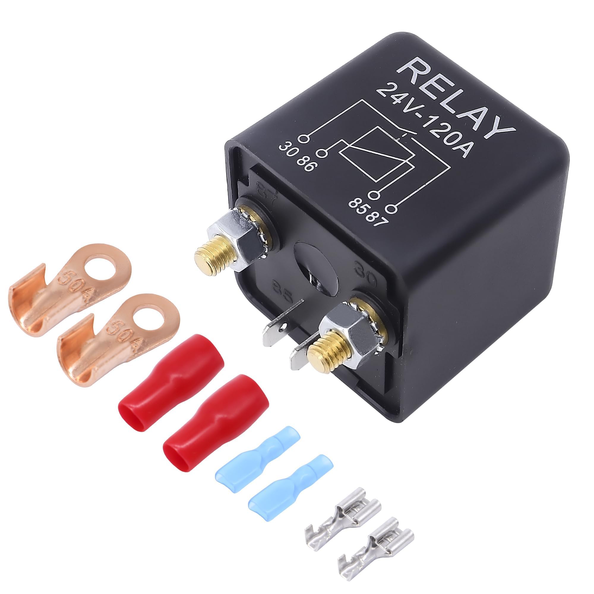 HISports 24V Heavy Duty Car Relay 120A,4pin Heavy Duty Split Charge On ...