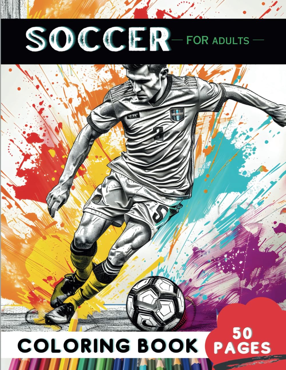 Amazon.com: Football Soccer Coloring Book for Adults: 50 Fun Coloring ...