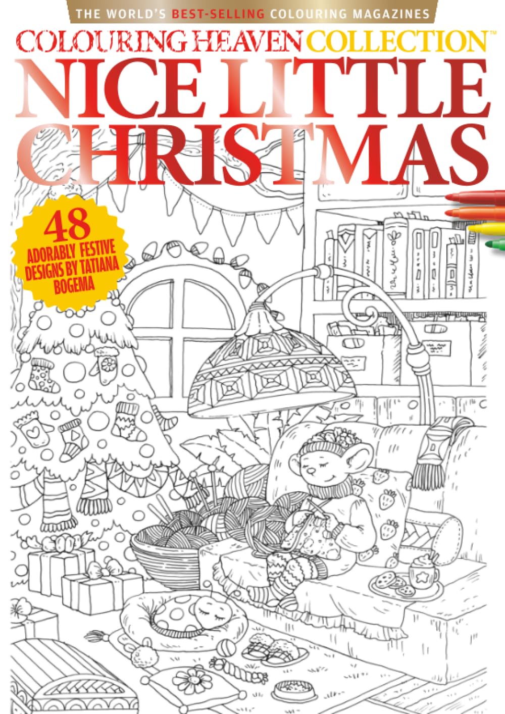 Nice Little Christmas Colouring Book: 48 Traditional Festive Colouring ...