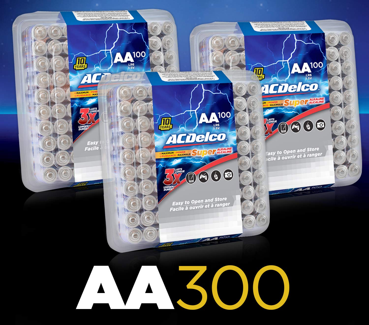 Snapklik.com : ACDelco 300-Count AA Batteries