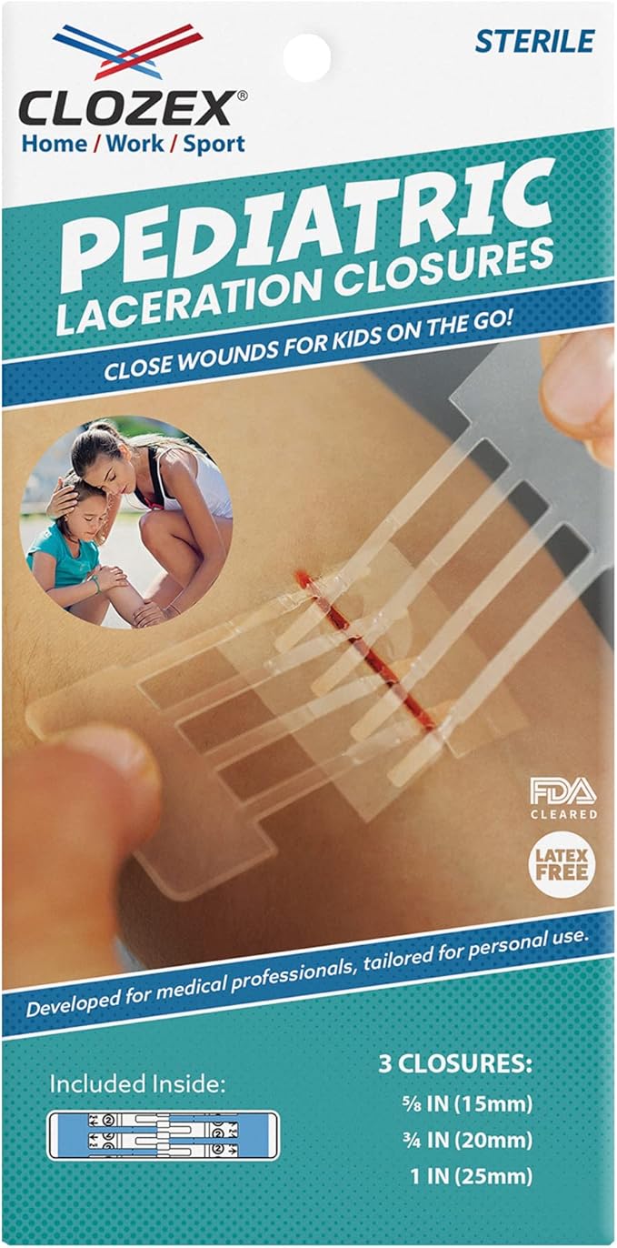 Clozex Pediatric Laceration Closures - Repair Wounds Without Stitches ...