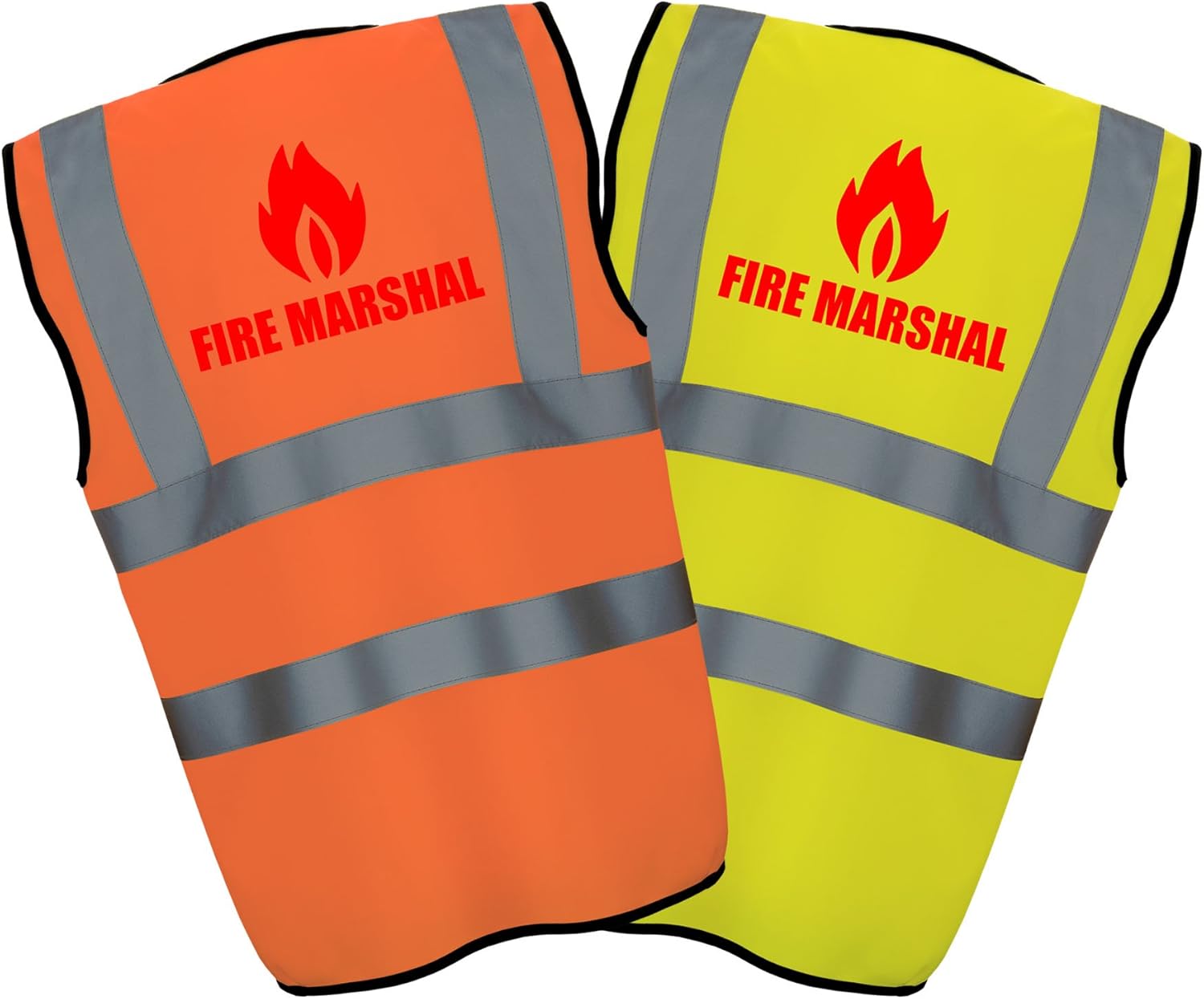 FIRE MARSHAL - Hi Vis Hi Viz High Visibility Reflective Safety Vest ...