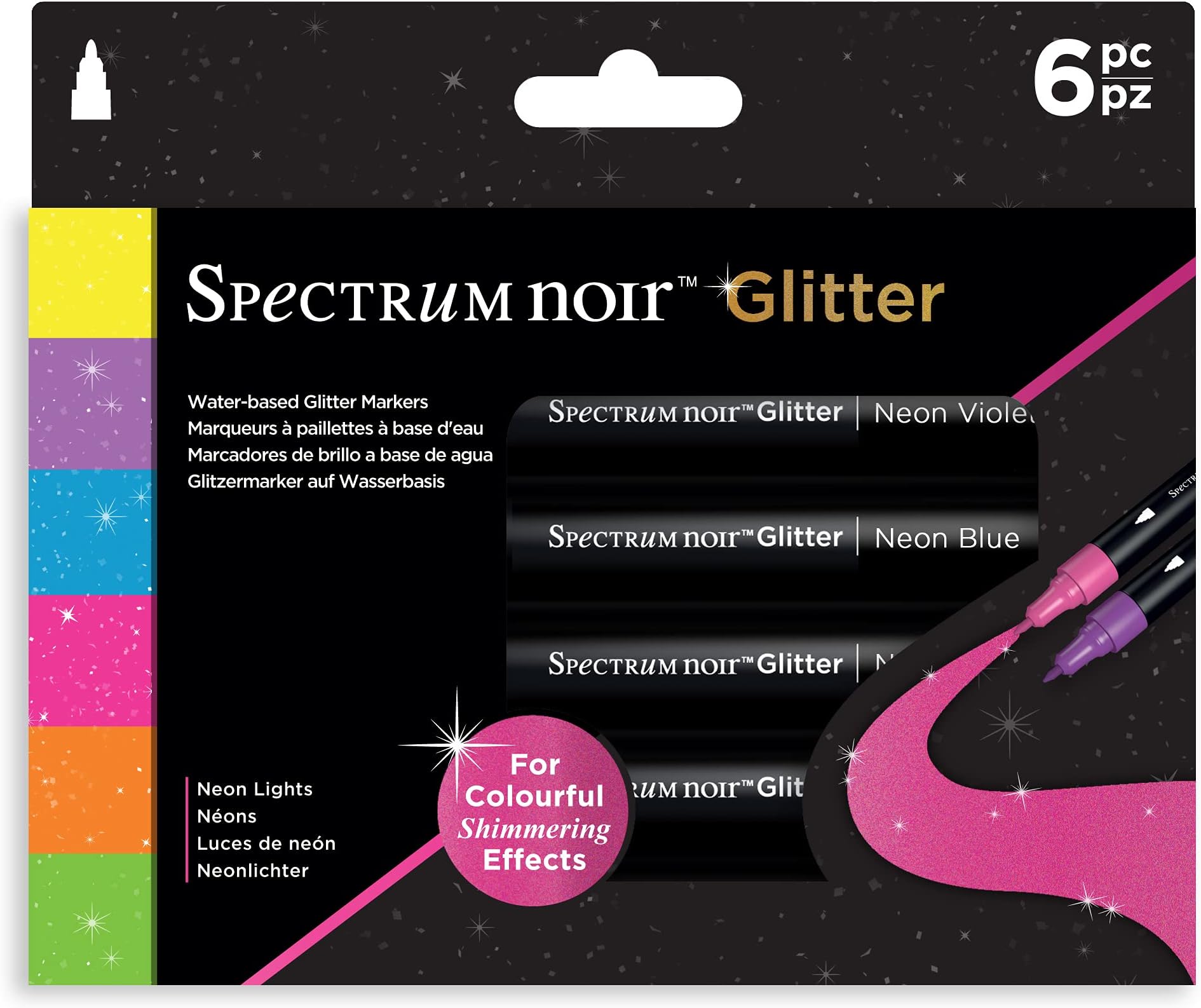 Amazon.com: LETRASET Neon Marker, Set 1 : Office Products