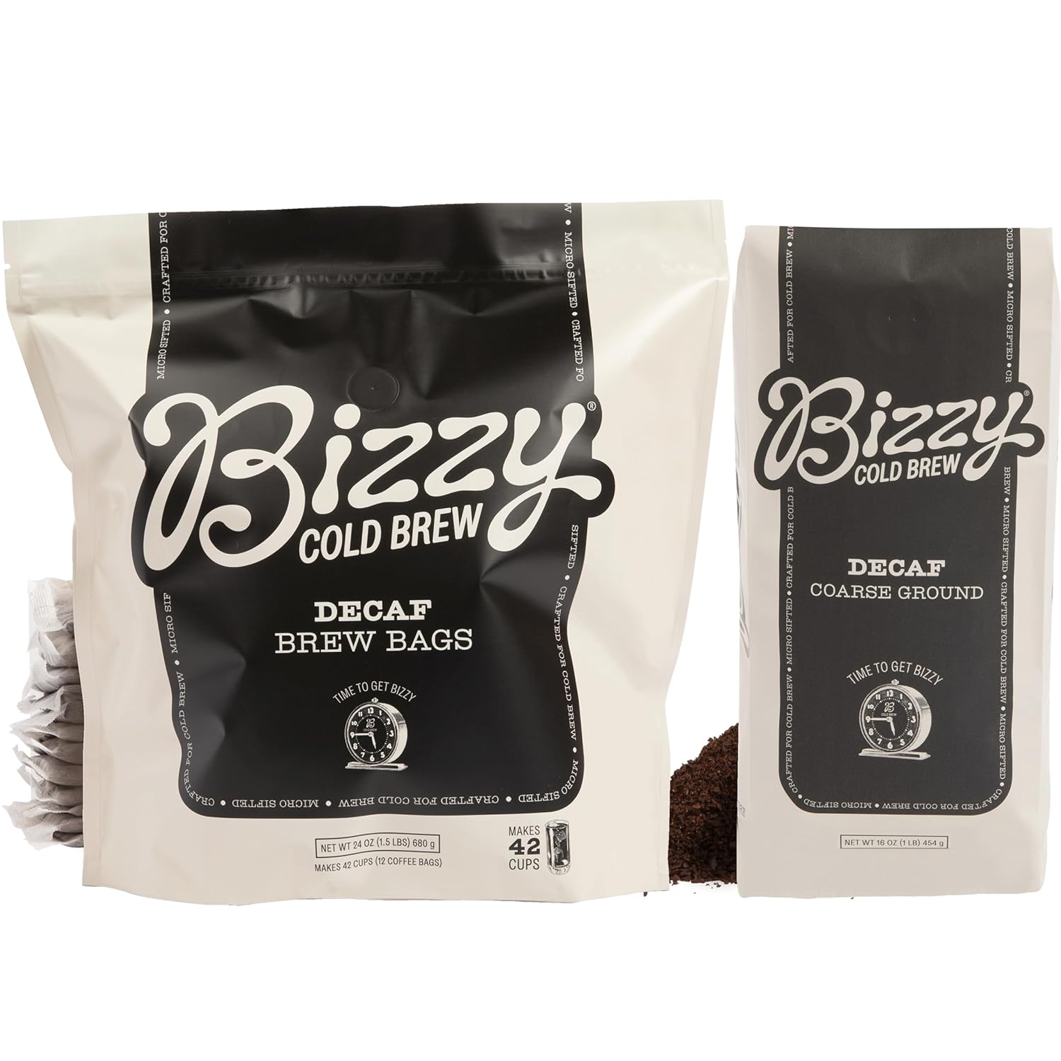 Amazon.com : Bizzy Cold Brew Coffee | Decaf Bundle | Coarse Ground ...