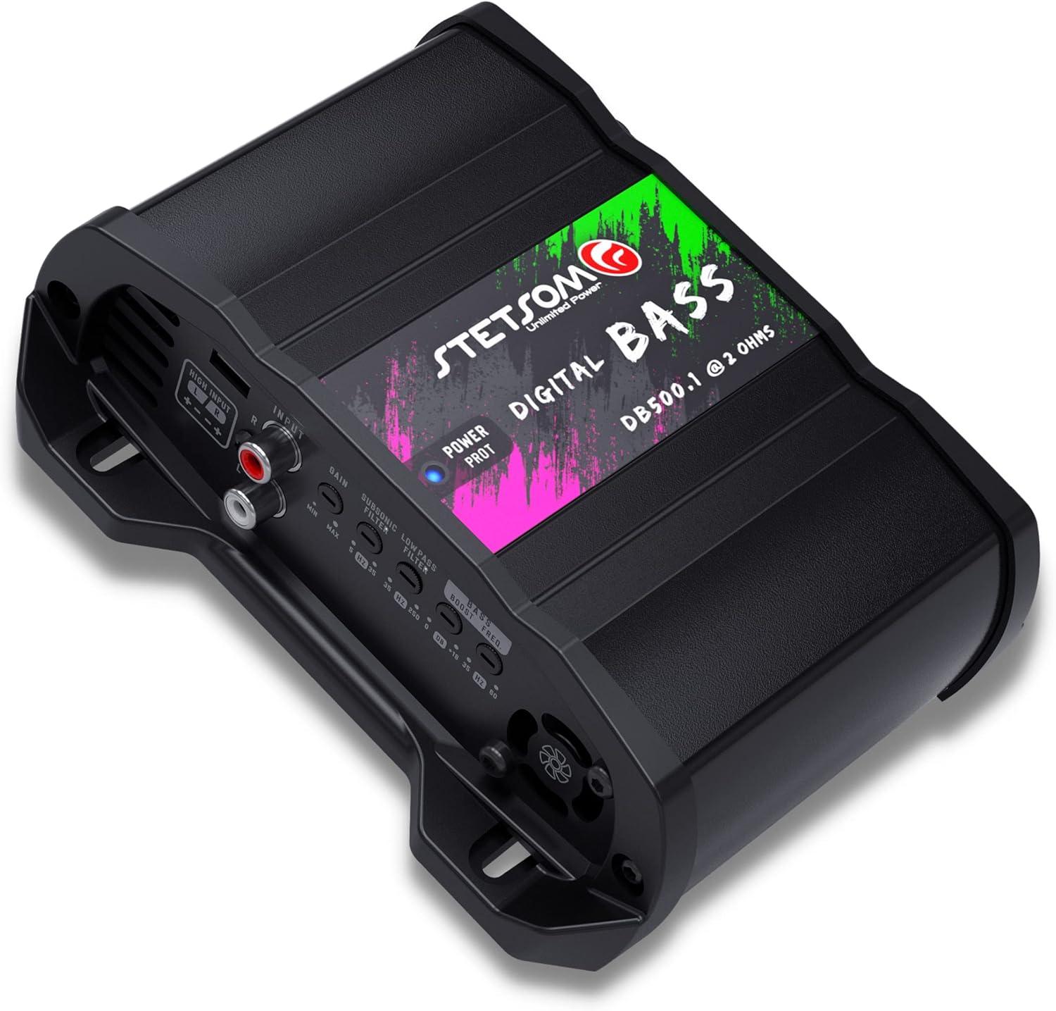 Amazon.com: Stetsom Digital BASS DB 500.1 Mono Car Amplifier 2 Ohms ...