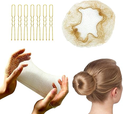 Filet Chignon Danse Set,50 Pièces Filets À Cheveux Invisibles Maille ...