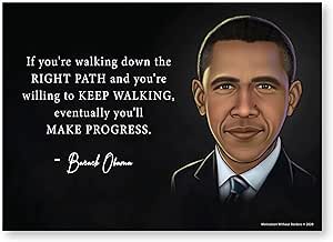 Amazon.com: Barack Obama Quote Poster | 17" x 22" | Inspirational Men ...
