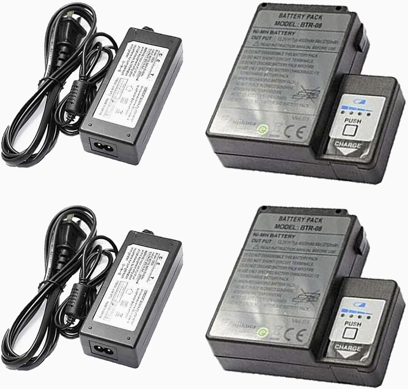 Amazon.com: 【2 Pack】 BTR-08 NI-MH Battery 13.2V 7800mAh with Charger for BTR-08 Fujikura Battery ...