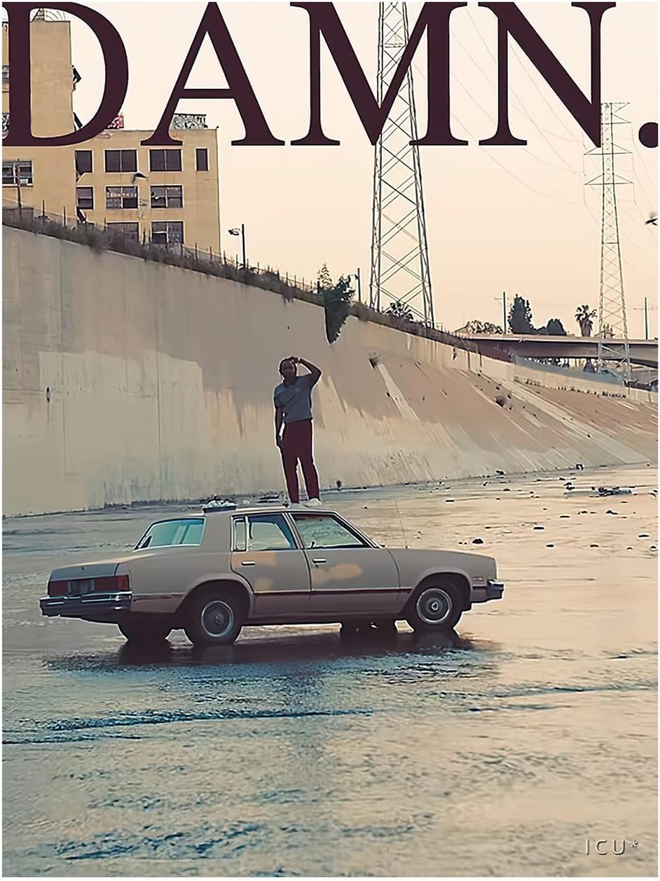 Amazon.com: kendrick Lamar Poster Music Canvas Print Poster Wall Art ...