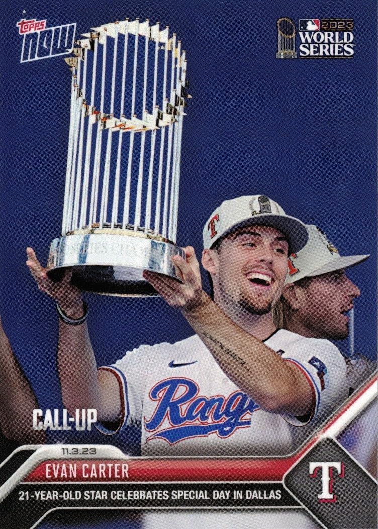 Amazon.com: 2023 Topps Now Baseball #OS-3 Evan Carter Pre-Rookie Card ...