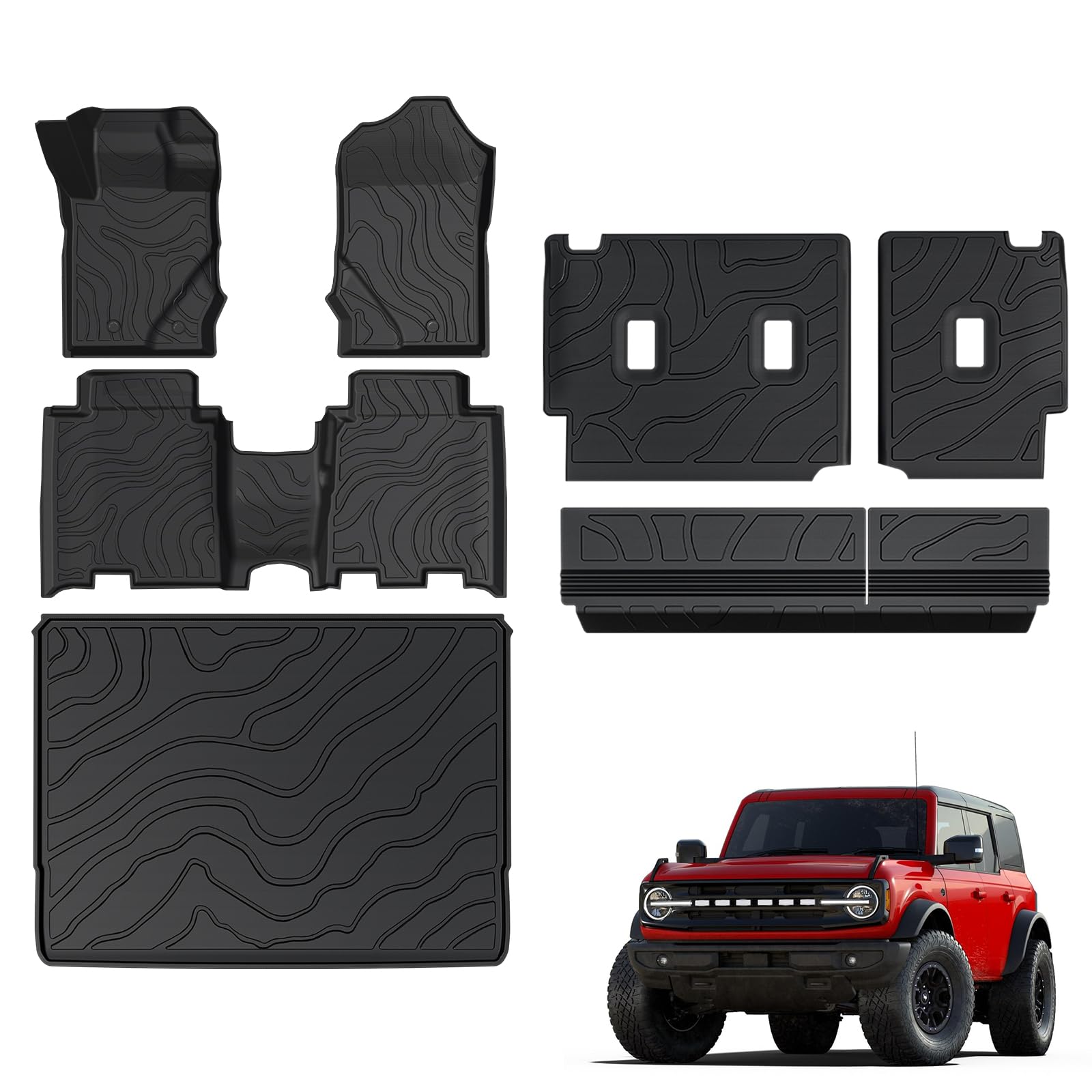Amazon.com: Mabett Cargo Liner Floor Mats and Seat Back Covers for Ford ...