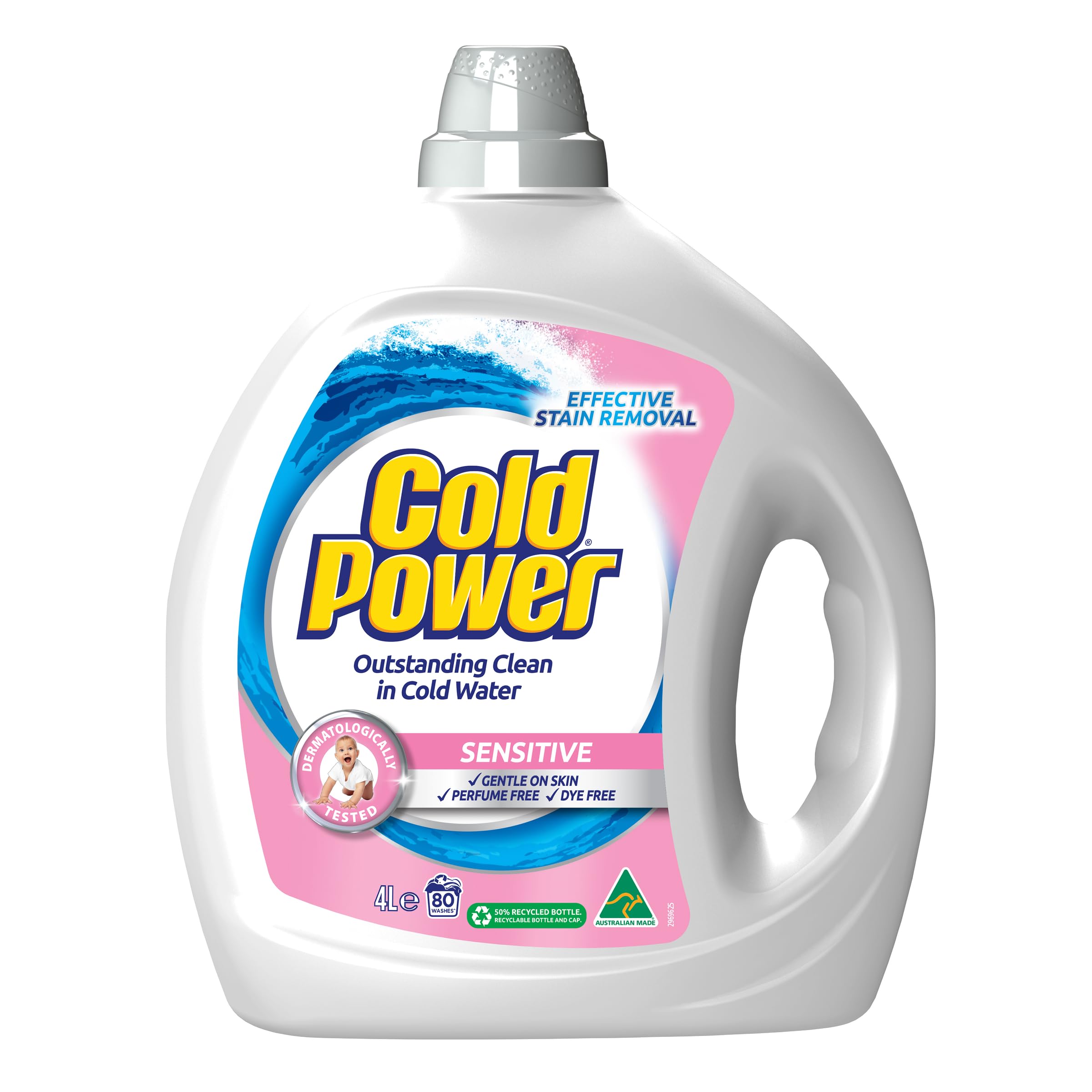 Cold Power Laundry Liquid Sensitive 4L (80 washes), Sensitive Laundry ...