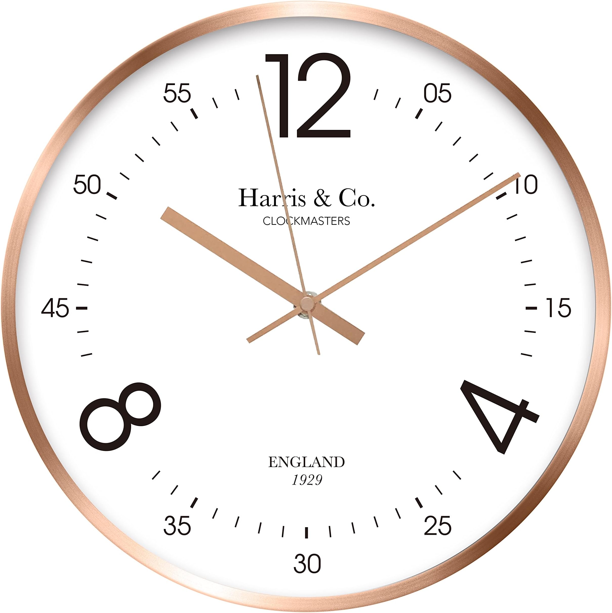 Buy HARRIS & CO. CLOCKMASTERS Premium Analog Wall Clock 12 Inch ...