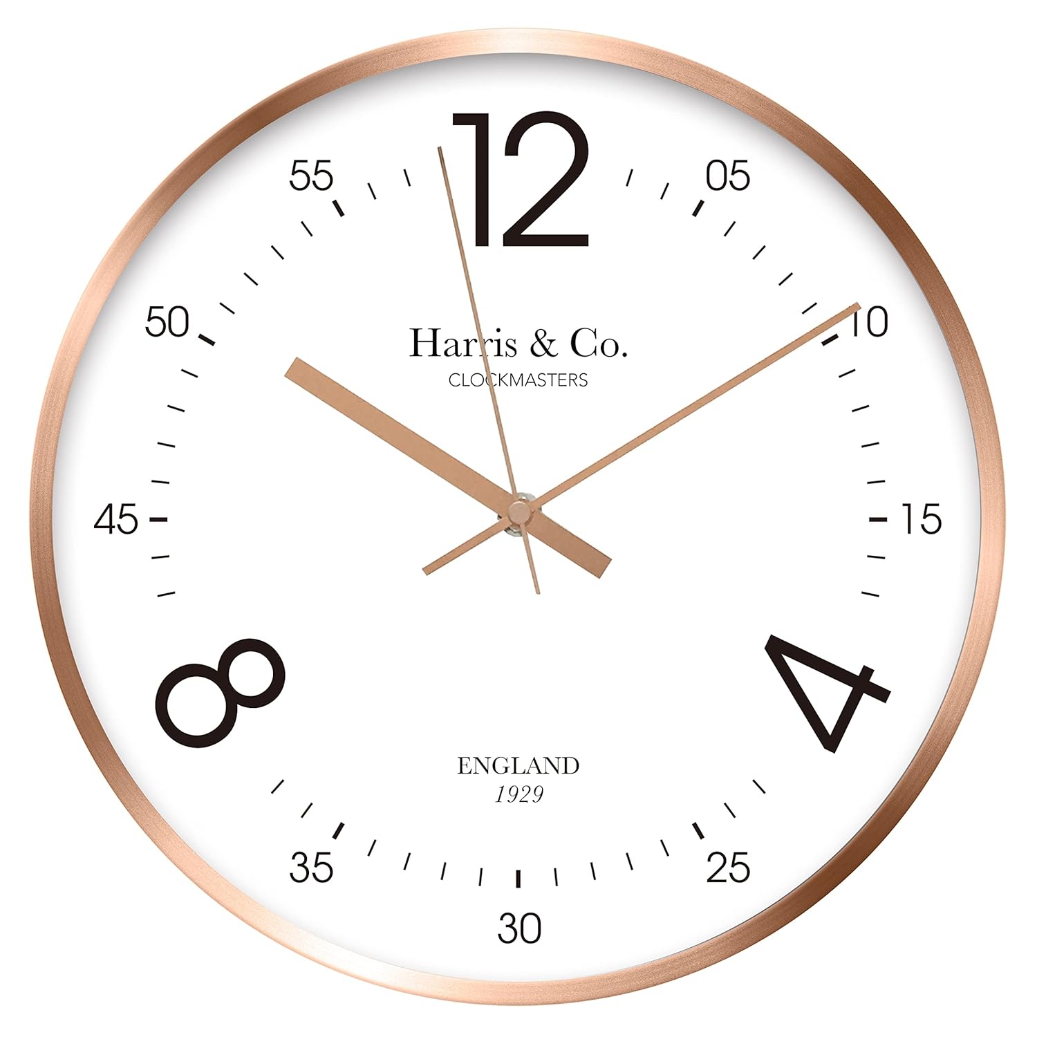 Buy HARRIS & CO. CLOCKMASTERS Premium Analog Wall Clock 12 Inch ...