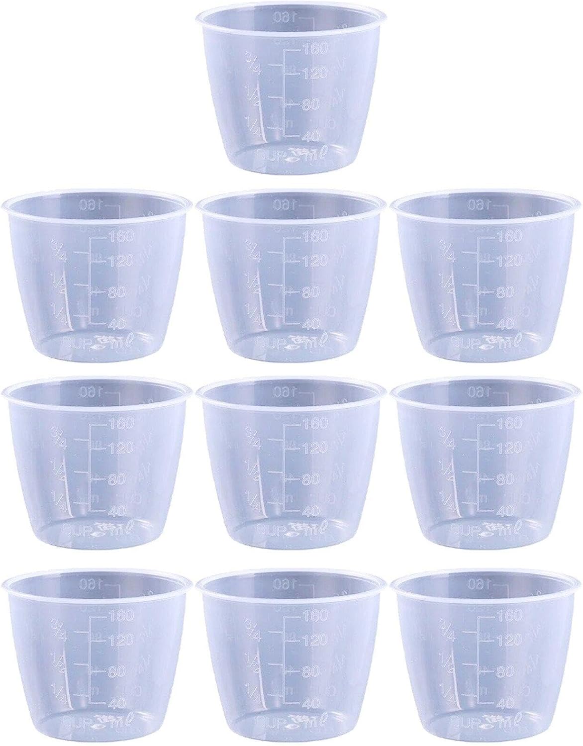 Rice Cooker Measuring Cup 10pcs Plastic Measuring Cup Transparent ...