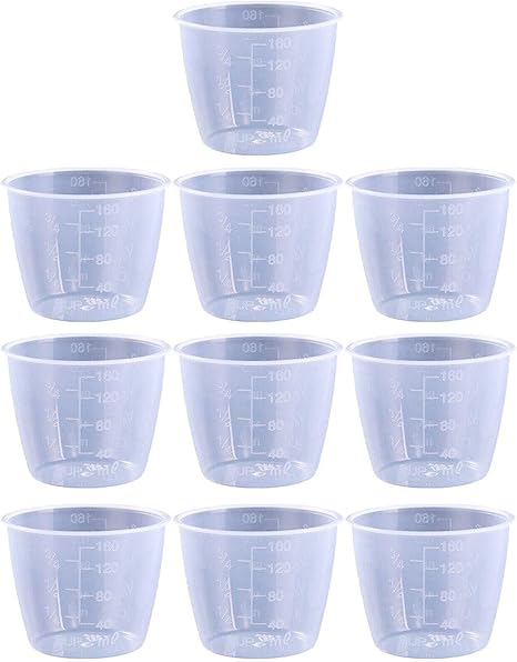 Rice Cooker Measuring Cup 10pcs Plastic Measuring Cup Transparent ...