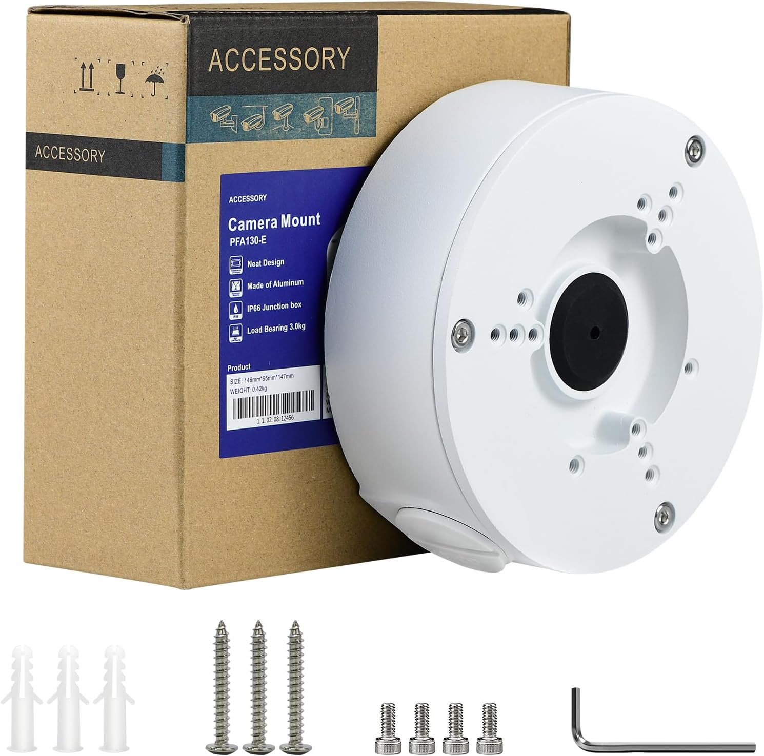 Amazon.com : Universal Bullet Security Camera Junction Box Mount ...