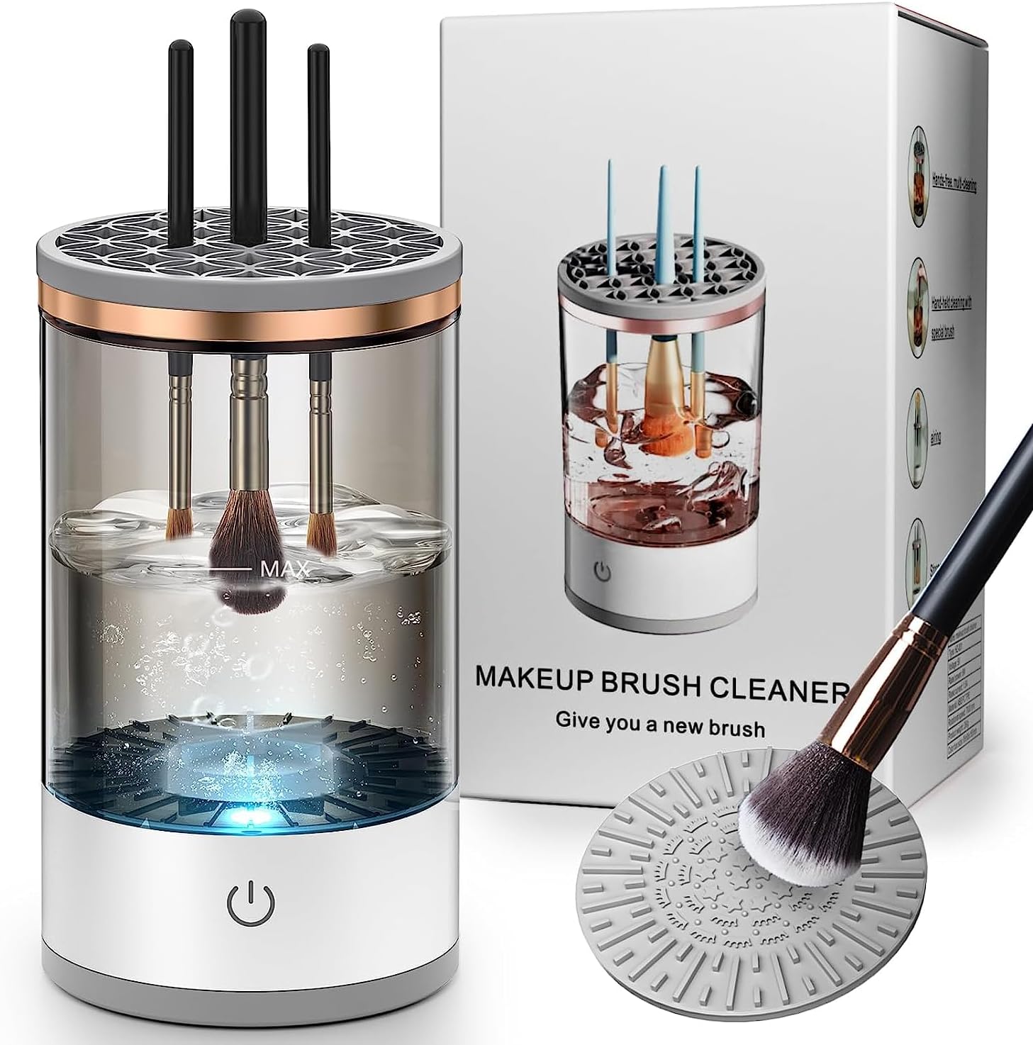 Makeup Brush Cleaner, Make up Brush Clean Machine, USB Automatic ...