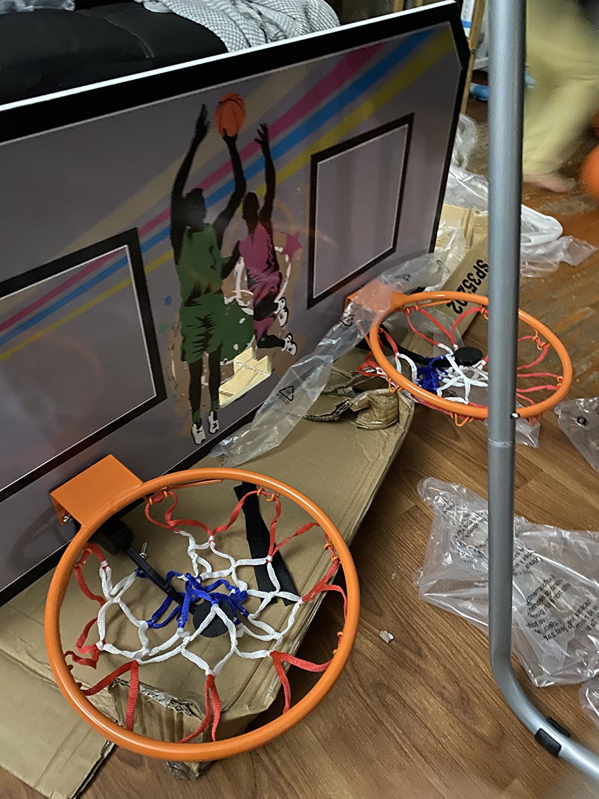 $23/mo - Finance Goplus Dual Shot Basketball Arcade Game, Foldable ...