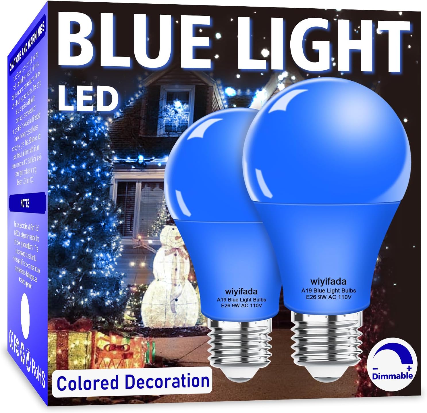 Philips Blue A19 Medium 4W Indoor/Outdoor LED Decorative Party Light ...