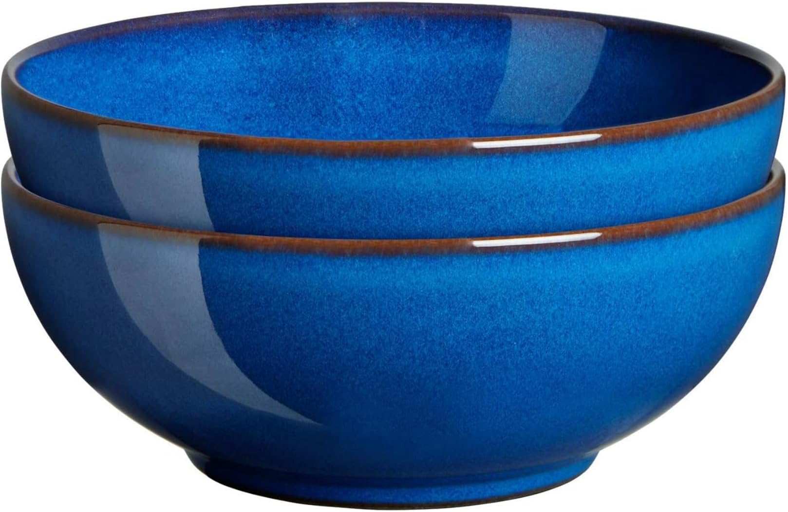 Amazon.com | Denby - Elements Blue Coupe Cereal Bowls Set of 6 ...
